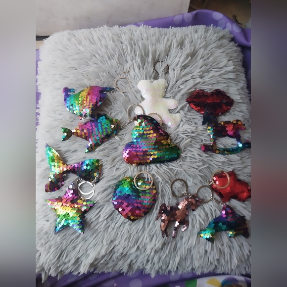 Party Supplies | Assortment Of Sequin Key Chains | Poshmark